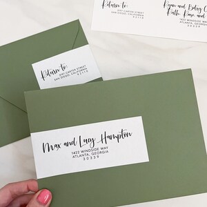 Printable Wrap Around Address Label Template, 8x2 Inch Sticker for ...