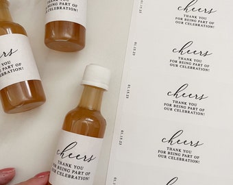 Mini Bottle Labels - Etsy UK