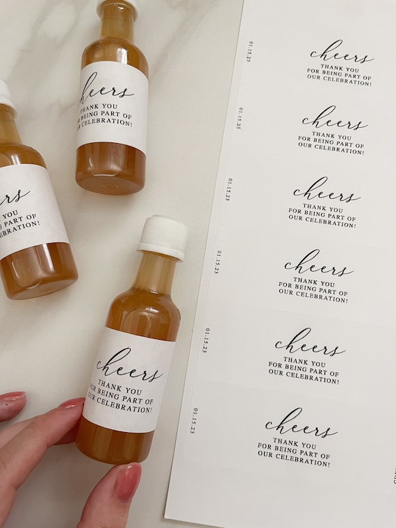 Mini Bottle Labels DIY Mini Wine Bottle Labels For The Perfect