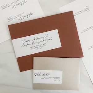 Address Label Template, Printable Wrap Around Sticker for Envelope ...