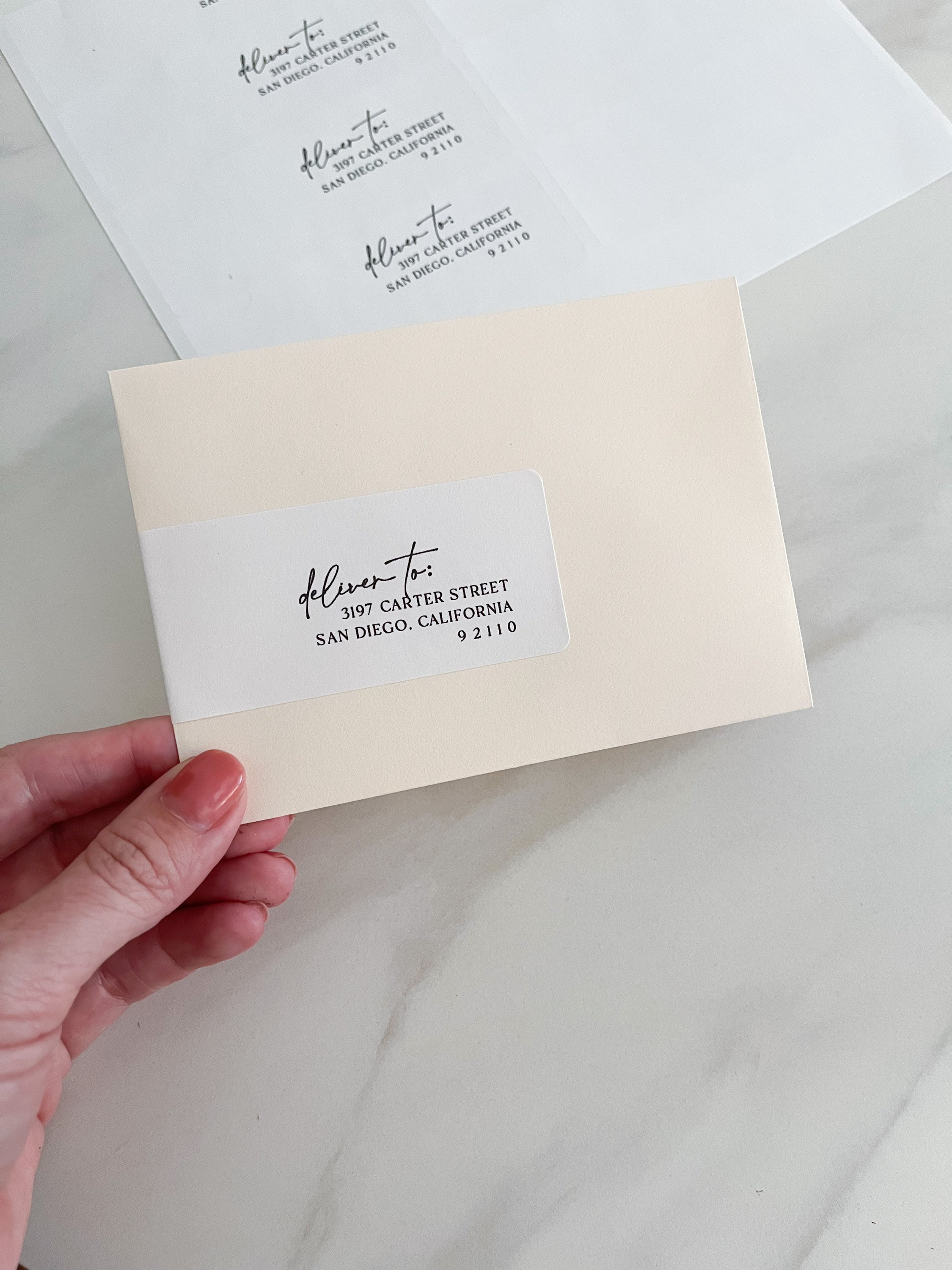 Address Label Template SET Printable Wrap Around Envelope - Etsy