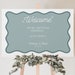 Retro Wedding Welcome Sign, Printable Wavy Welcome Sign Template, Retro ...