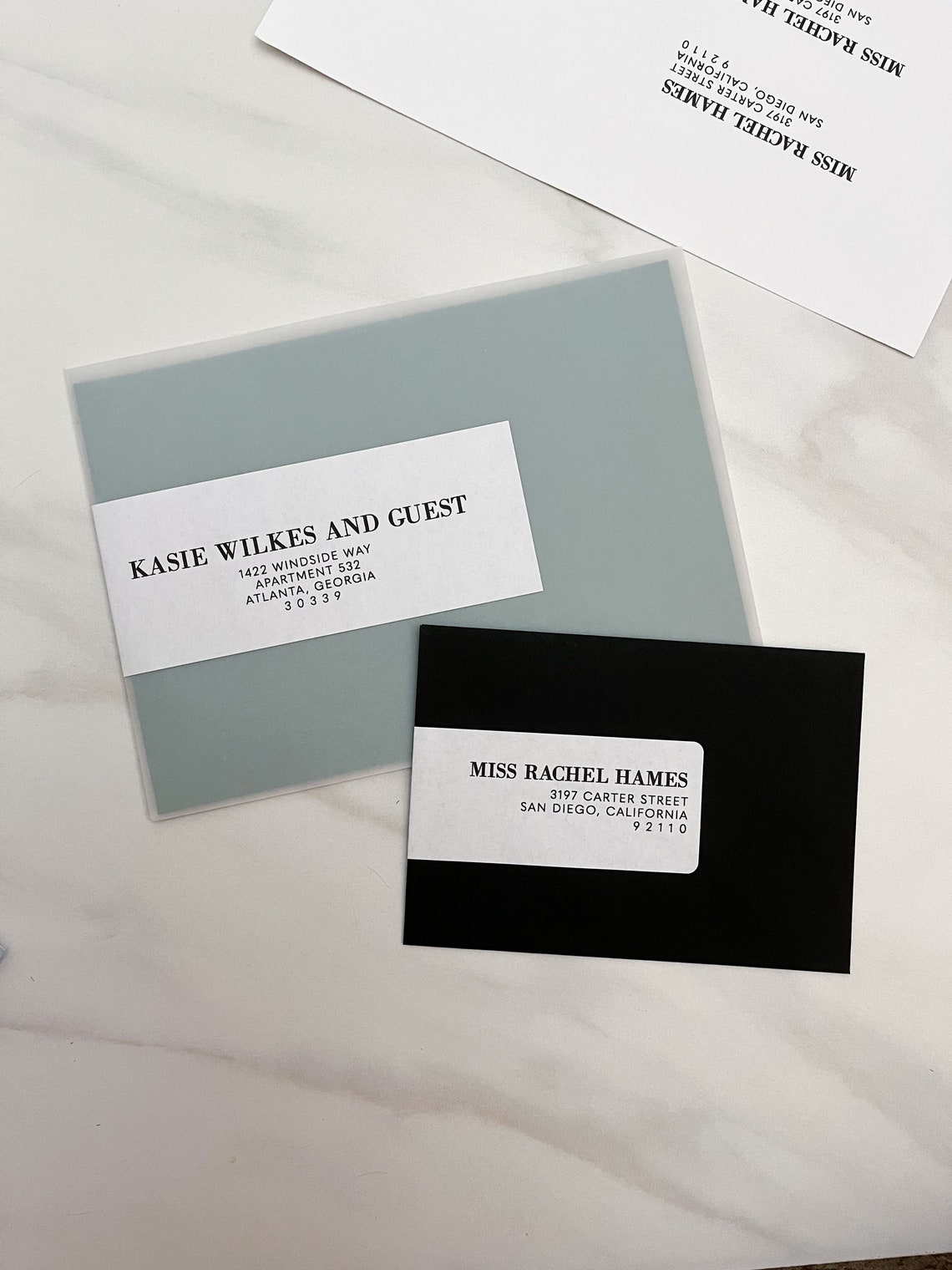 Modern Wrap Around Address Label Template Printable Sticker - Etsy