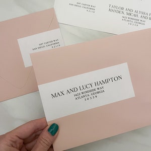 Wedding Address Label Template SET, Invitation Envelope Printable ...