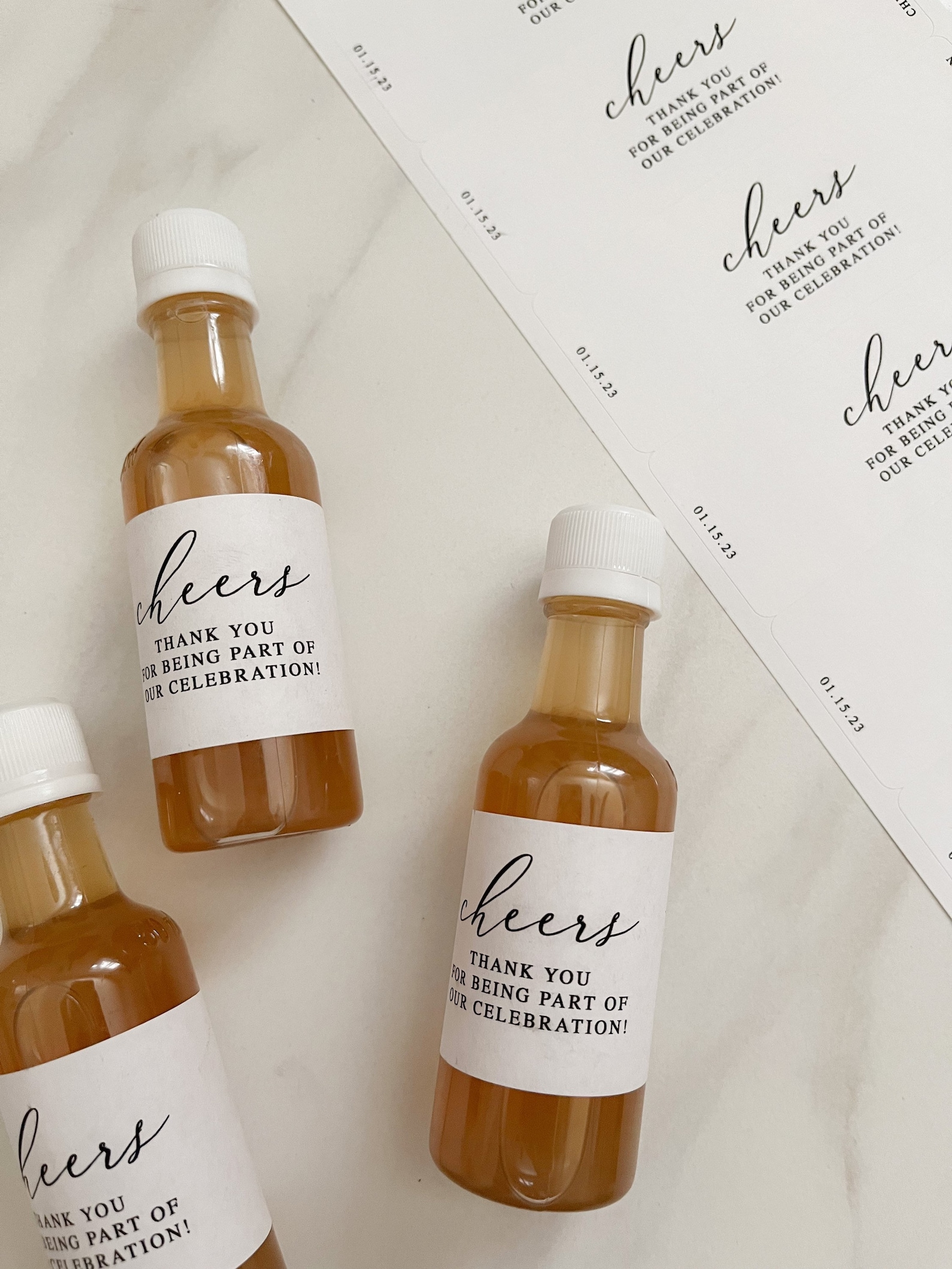 Mini Liquor Bottle Label TEMPLATE Editable Modern Wedding - Etsy Canada