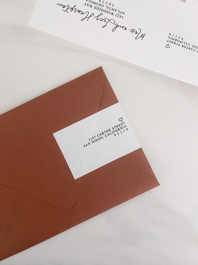 Address Label Template Printable Wrap Around Sticker for - Etsy