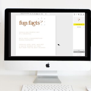 Fun Fact Napkin Template, Retro Wedding Reception Personalized Cocktail ...