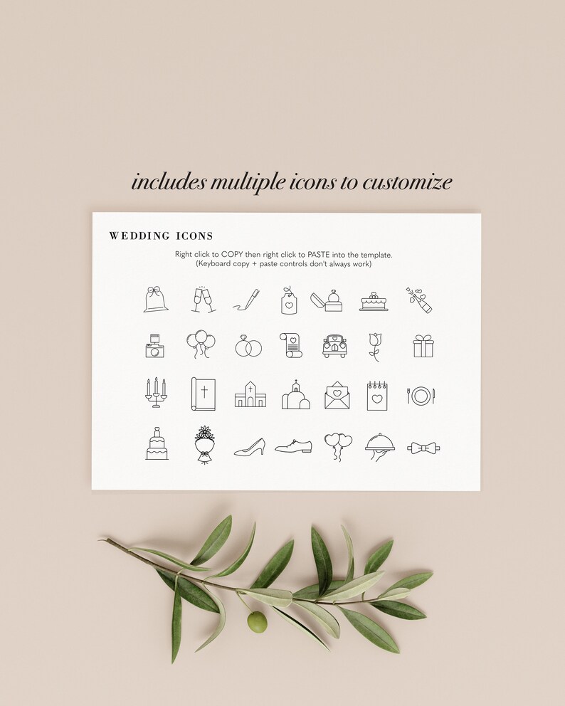 Wedding Itinerary Template Printable Wedding Welcome Note | Etsy