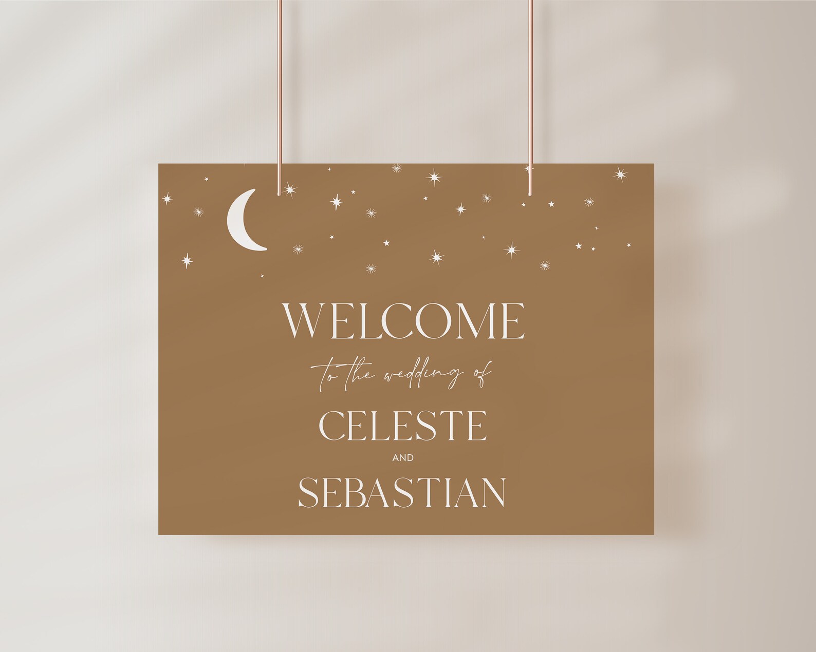 Celestial Wedding Welcome Sign Moon and Stars Reception Sign | Etsy