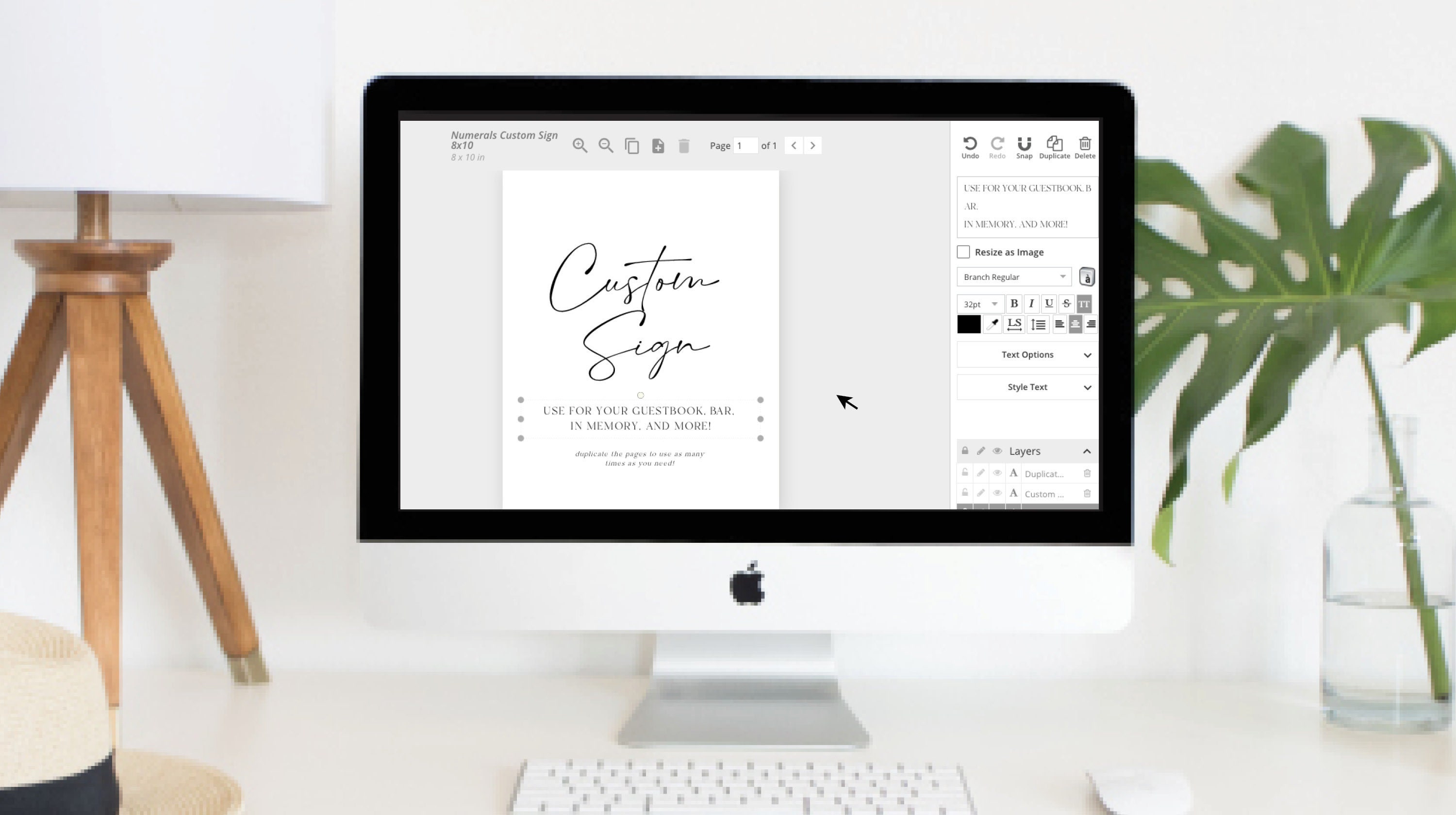 Editable 8x10 Sign Template Printable Custom Wedding Sign - Etsy