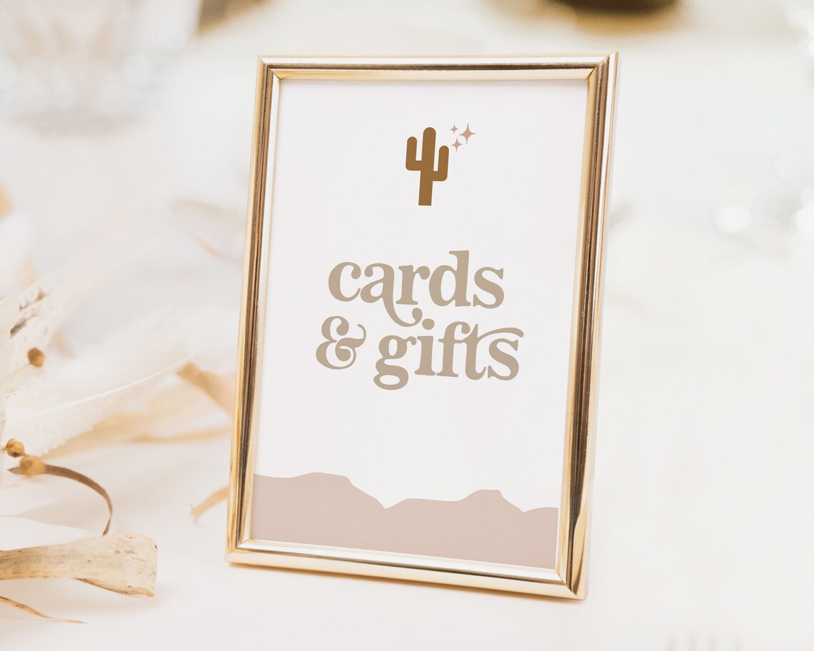 Desert Wedding Custom Sign Printable 8x10 Sign Template Open - Etsy