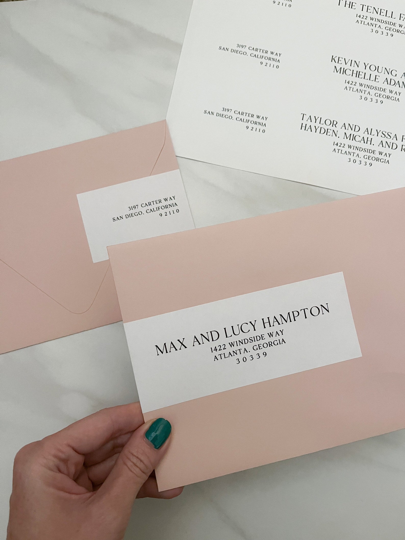 Modern Address Label Template Printable Wrap Around 8x2 Inch - Etsy