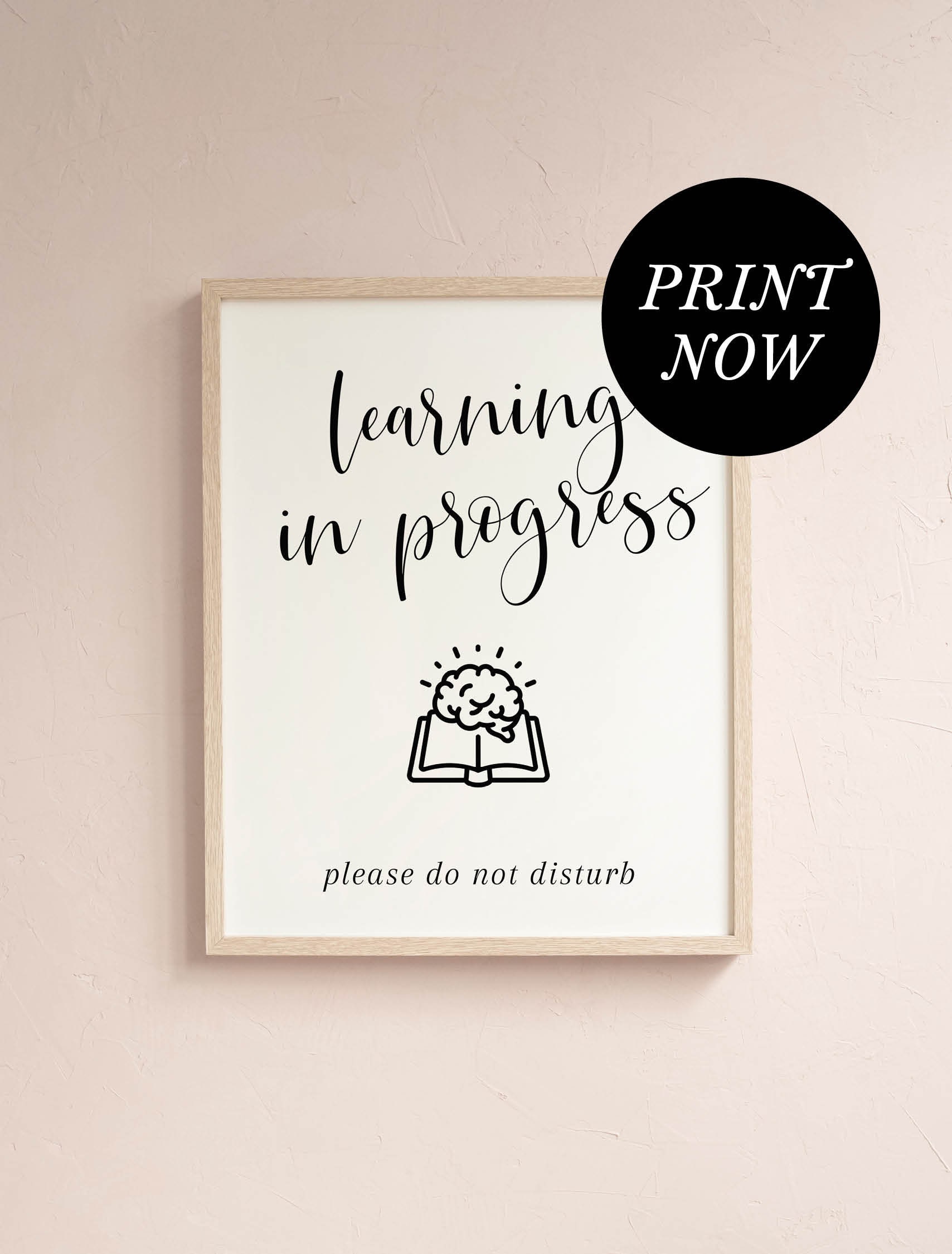 Homeschool Sign Learning in Progress Do Not Disturb | Etsy