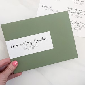 Printable Wrap Around Address Label Template, 8x2 Inch Sticker for ...