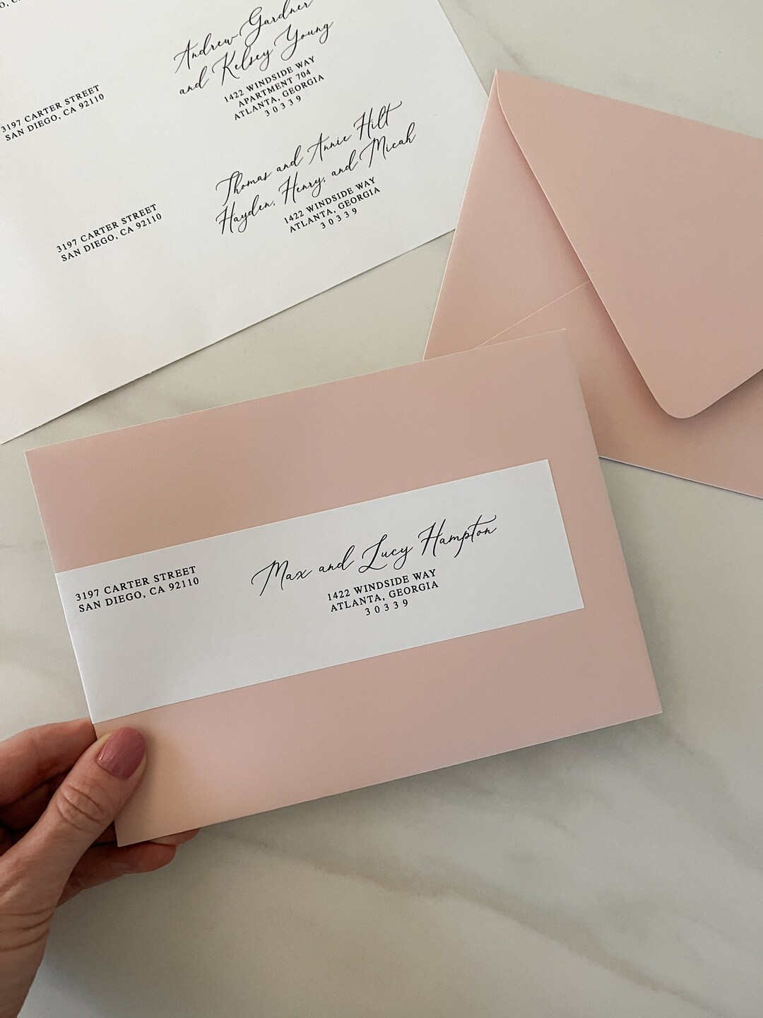 Single Sided Wrap Around Address Label Template, Printable 8x2 Label ...