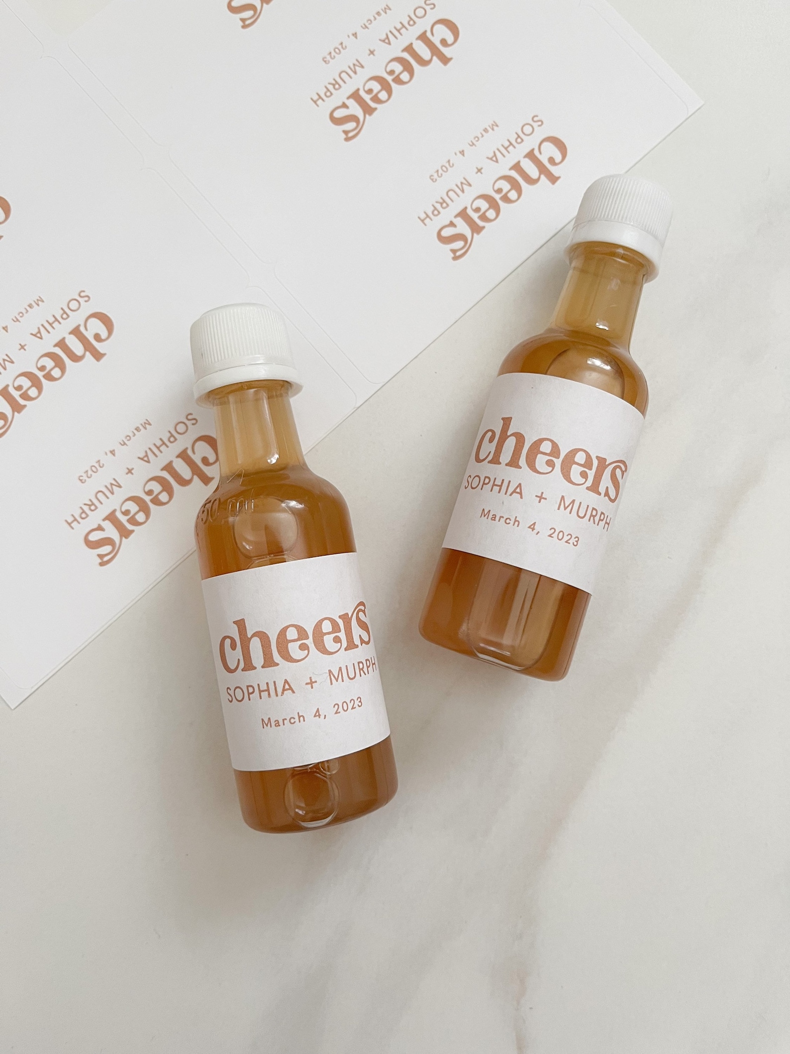 Mini Bottle Label TEMPLATE Editable Retro Wedding Liquor - Etsy