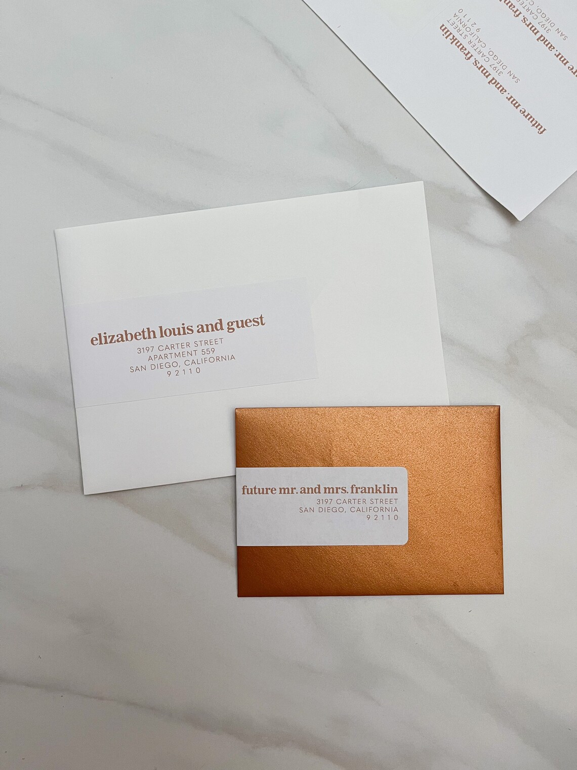 Retro Envelope Address Label Template for Wedding Invitations - Etsy