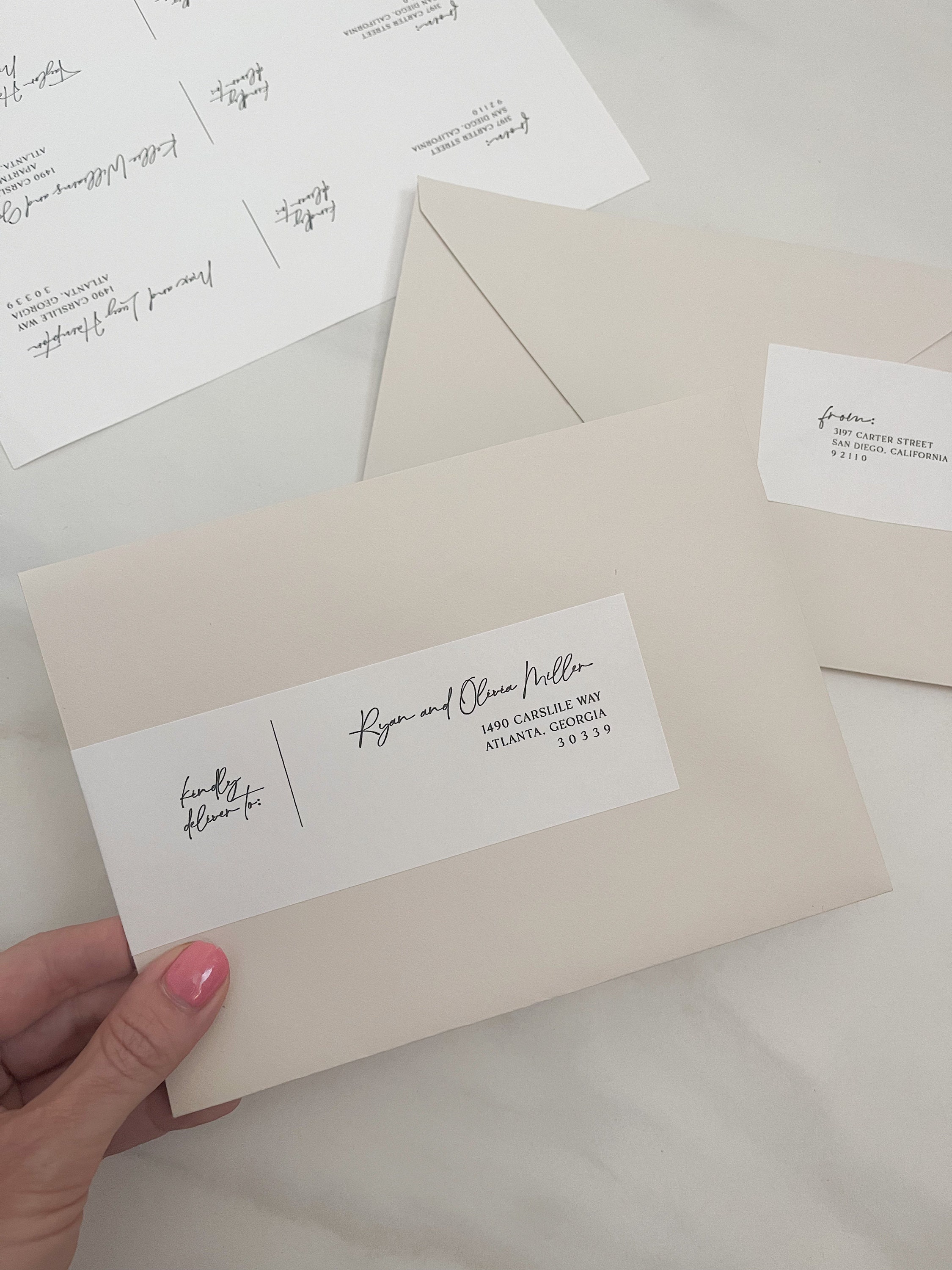 Printable Wrap Around Address Label Template, Diy Address Stickers for ...