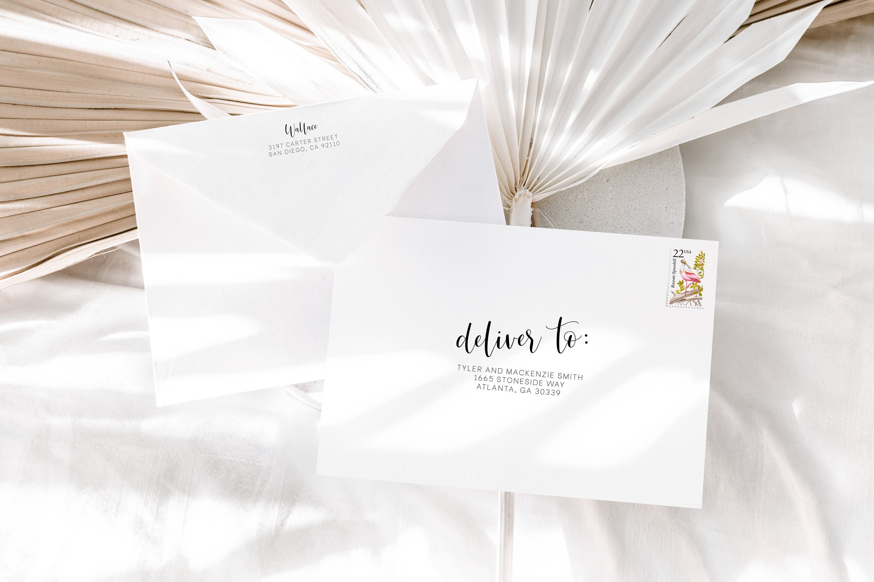 Envelope Addressing Template Printable Addressing for | Etsy