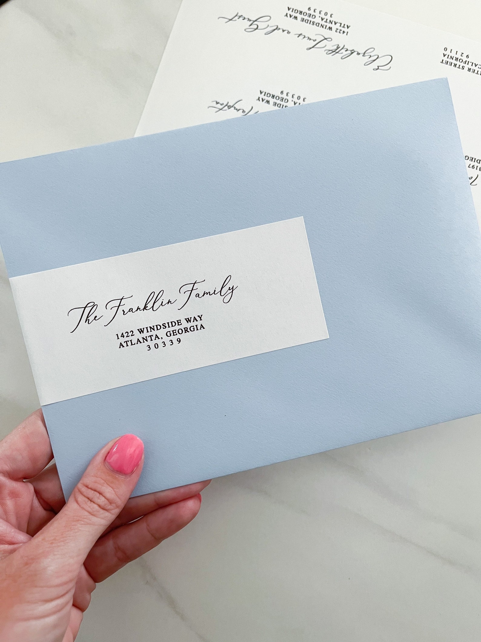 Wrap Around Label Template SET for Wedding Invitations - Etsy