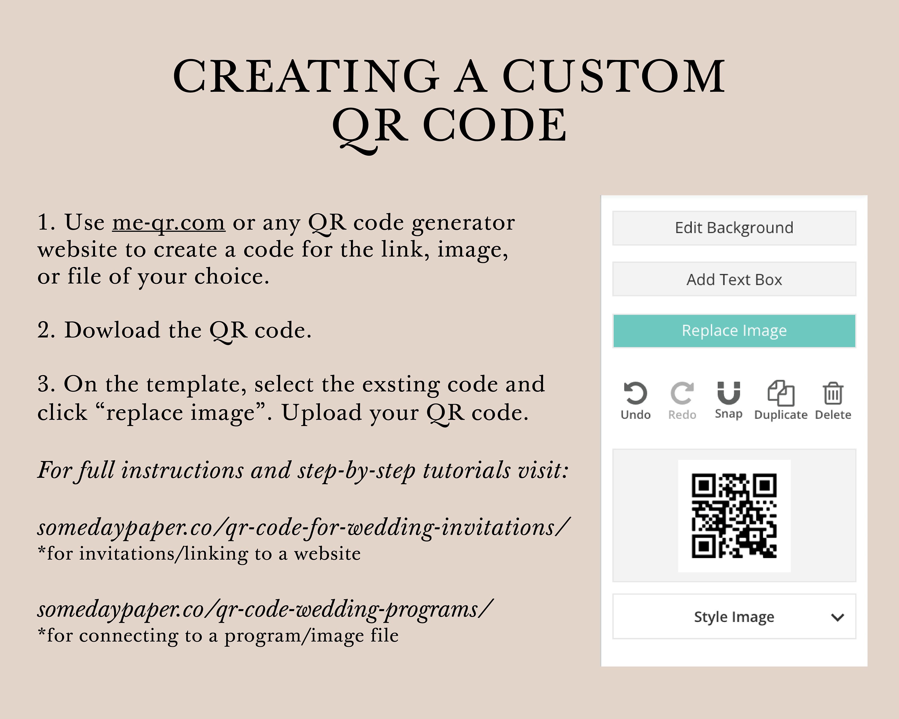 QR Code Welcome Sign Printable Wedding Welcome Sign Template | Etsy