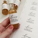 Mini Liquor Bottle Label TEMPLATE, Editable Modern Wedding Shot Labels ...