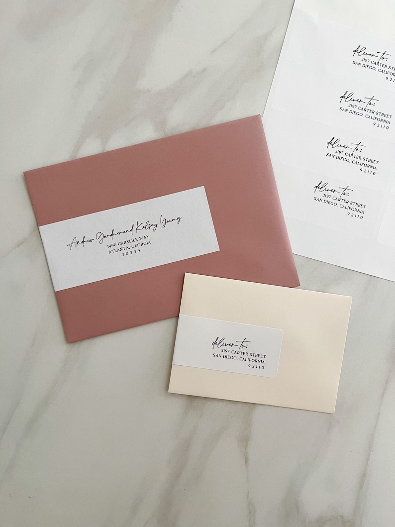 Printable Address Label Template Wrap Around 8x2 Sticker for - Etsy