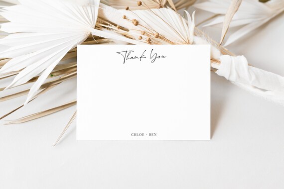 Customizable Thank You Card Template Printable Personalized - Etsy