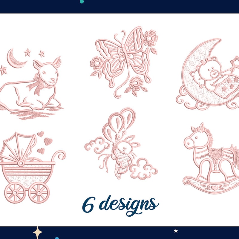 Baby Embroidery Designs - Etsy