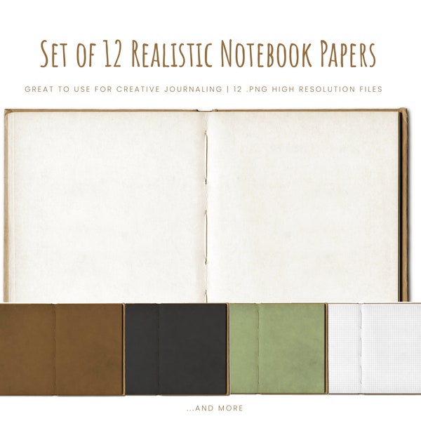 Notebook Papers - Etsy