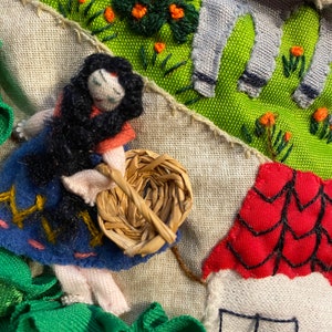 Peruvian Arpillera Handmade Folk Art Decor 3D Tapestry Wall Hanging ...