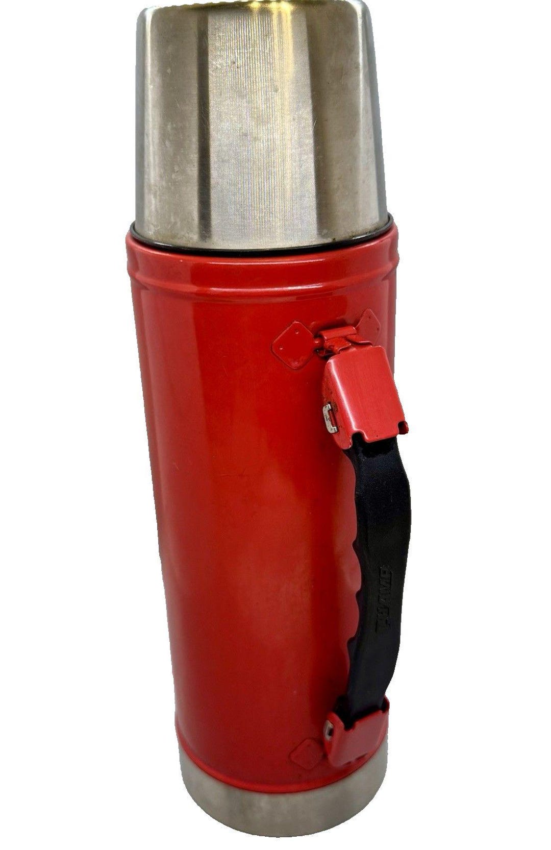 Vintage RARE Korean Red Hot/cold Champ Stainless Insulated Vacuum Flask ...