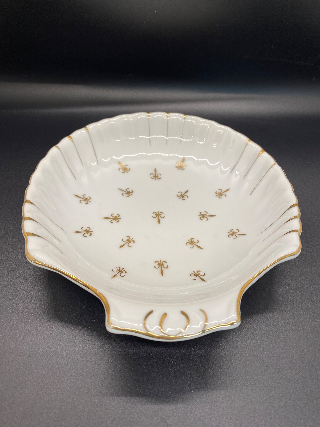 Vintage China Sea Shell Dish Arnart Fleur De Lis Crossed Arrows Japan ...