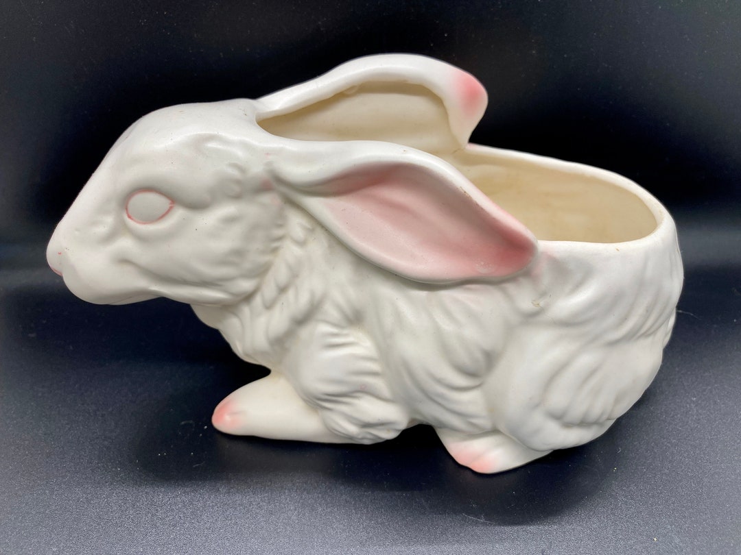 1950’s Japan Matte Ceramic Rabbit Bunny Planter - Etsy