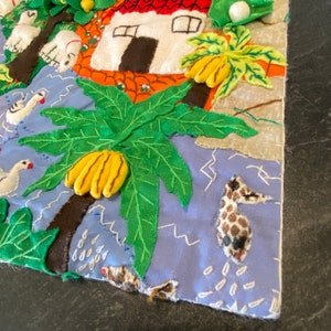 Peruvian Arpillera Handmade Folk Art Decor 3D Tapestry Wall Hanging ...