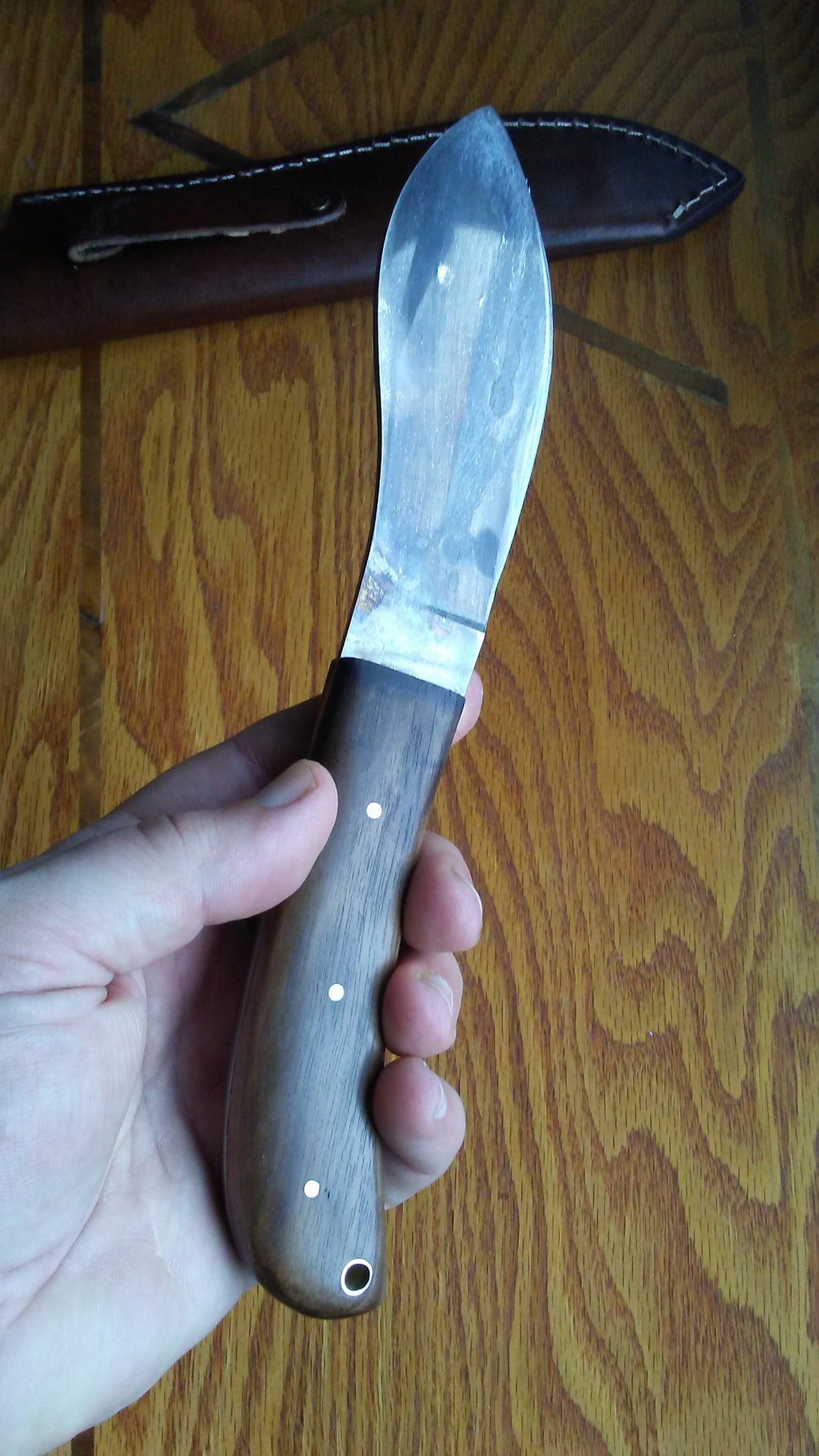Nessmuk Style Hunter's Knife. Carbon Steel and Walnut With - Etsy