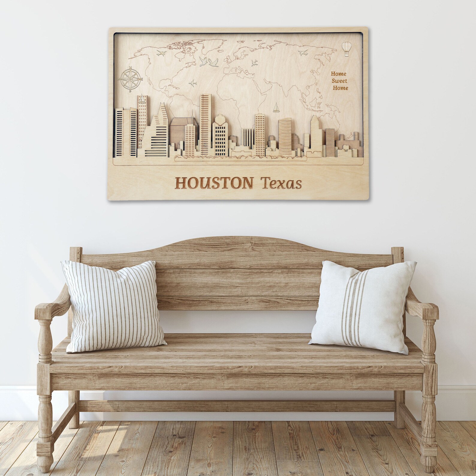 Houston Wall Decor Texas Wall Art Wood Wall Decor Wood Wall Art Houston ...