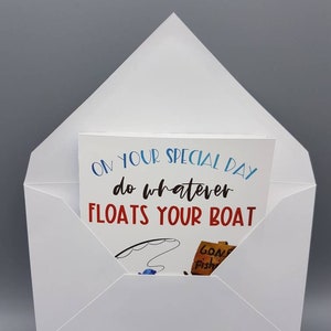 Fishing Father's Day Card, Gone Fishing Fathers Day Card, Fishing, Boat ...