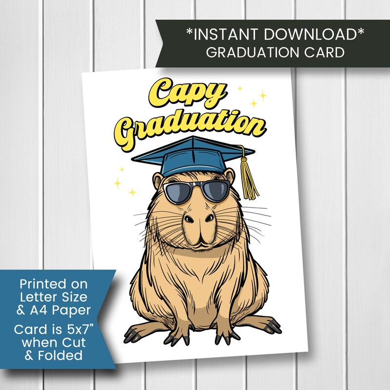 Capybara graduation - Etsy México