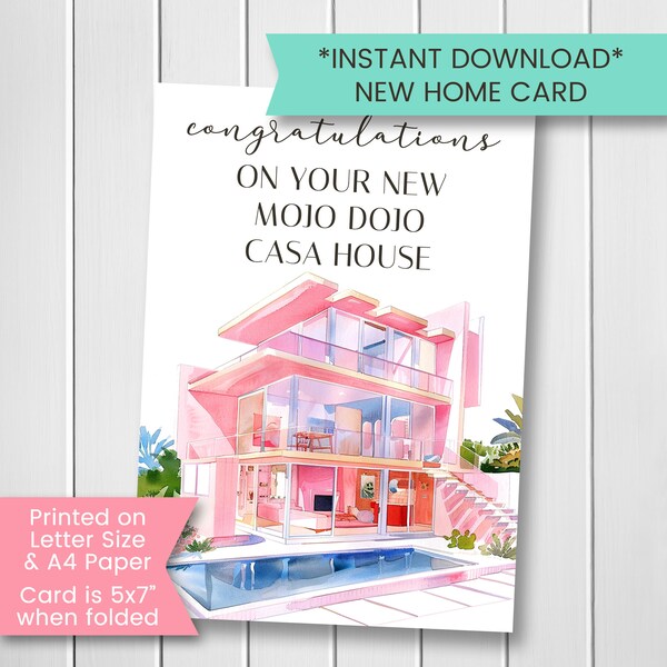 Printable Card New House - Etsy