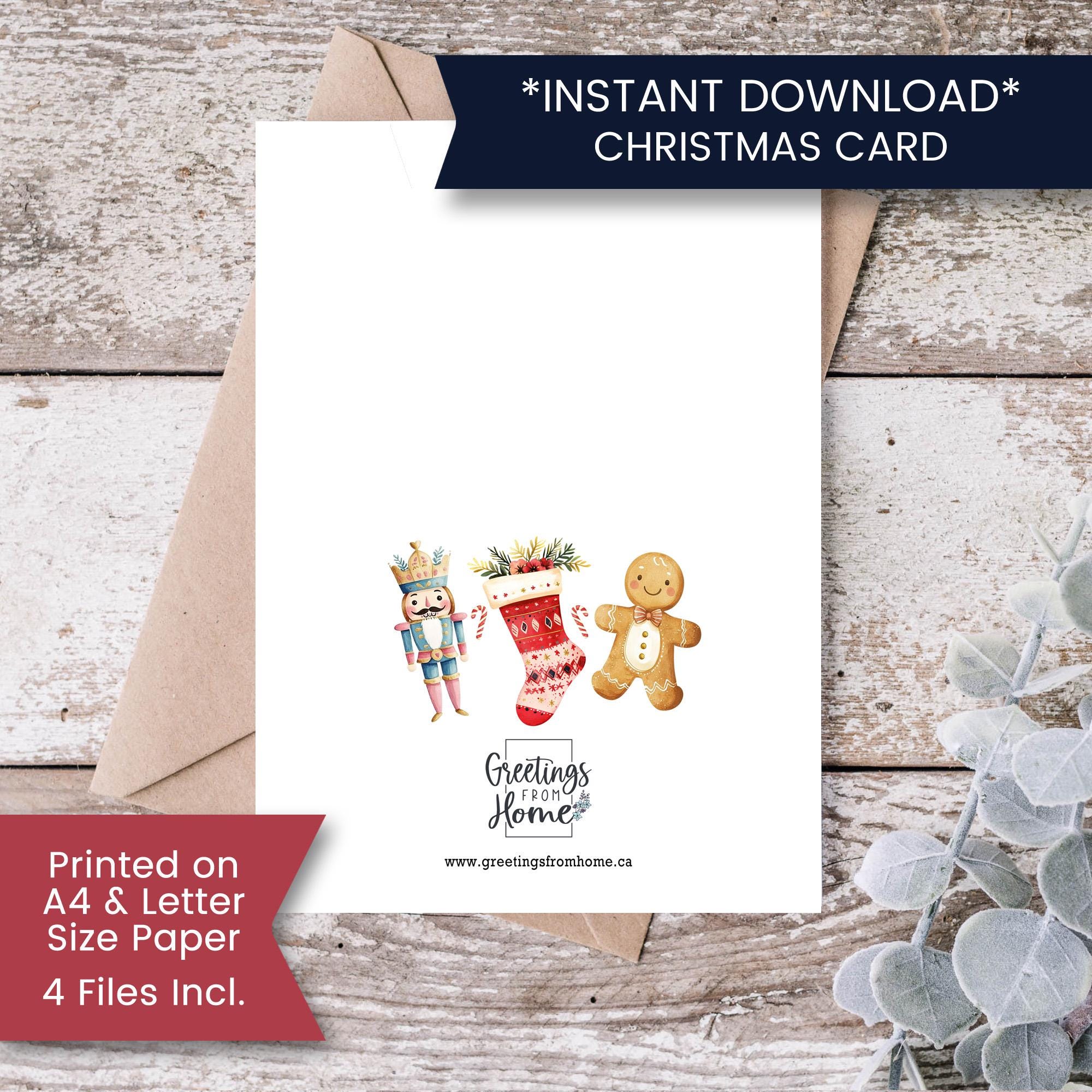 Printable Christmas Card for Teacher, Teacher Christmas Card From ...