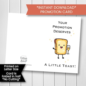 Funny Promotion Card for Her, Printable Congratulations Card for ...