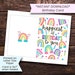 Rainbow Card, Printable Rainbow Birthday Card, Boho Rainbow Birthday ...