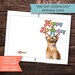 Abyssinian Cat Birthday Card Printable Cat Birthday Card Rudy Abby Cat ...
