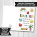 Thank You Card for Teacher Printable, Year End Teacher Card, Teacher ...