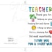 Printable Thank You Card for Teacher, Year End Teacher Card, Teacher ...