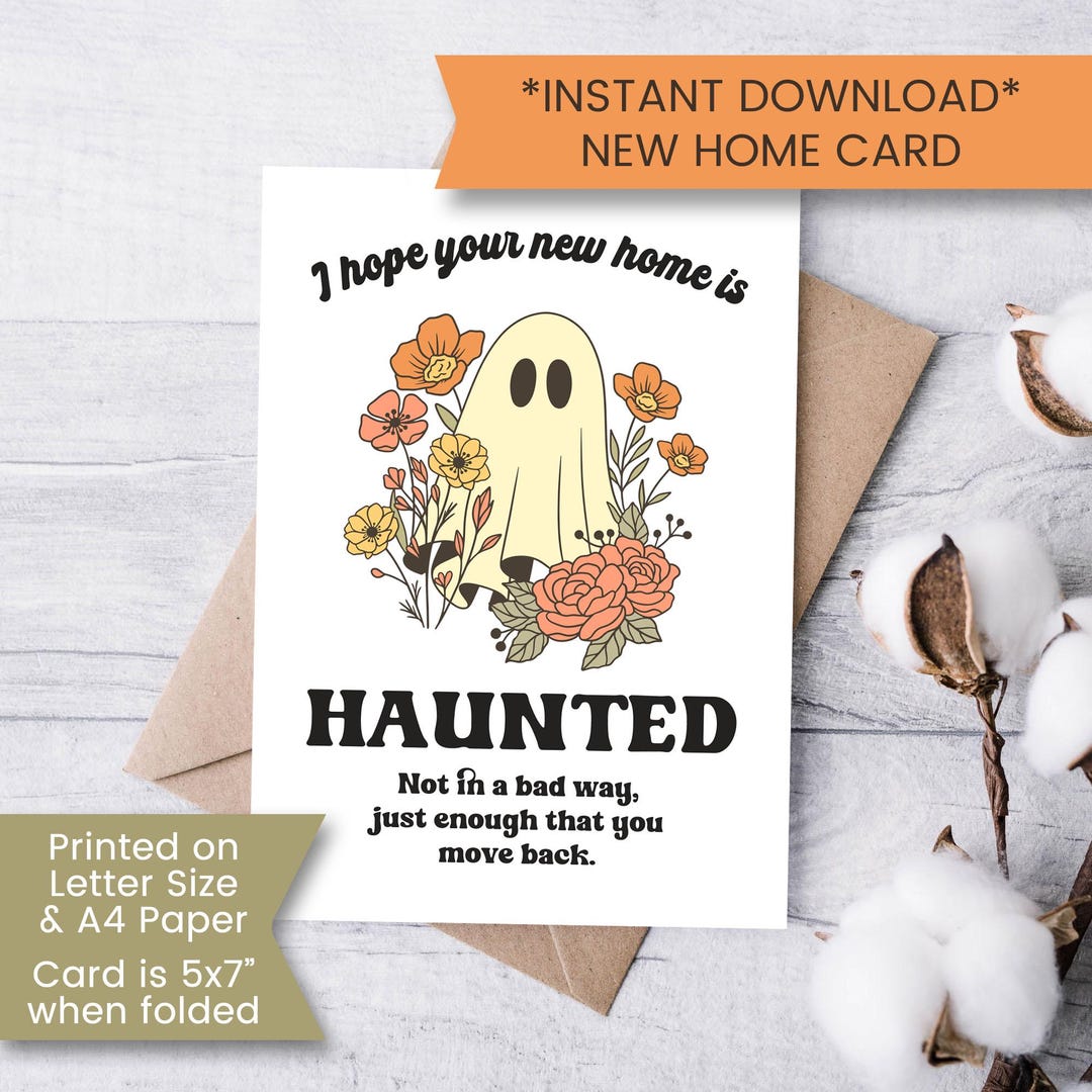 Printable Funny Farewell Card, New Home Card, Goodbye Card for Neighbor ...