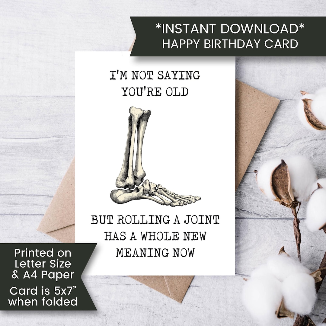 Funny Birthday Card for Husband, Printable Joint Birthday Card for ...