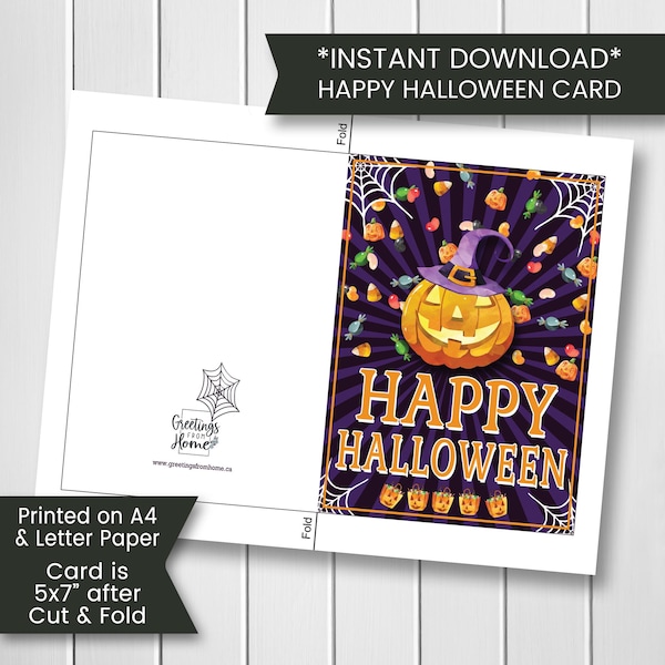 Happy Halloween Card - Etsy