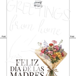 Feliz Dia De Las Madres Card, Spanish Mother's Day Card, Dia De La ...